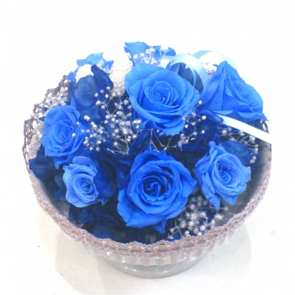 《Preserved Flower》Grand Blue｜インターネット花キューピット・ お取り寄せフラワーギフト