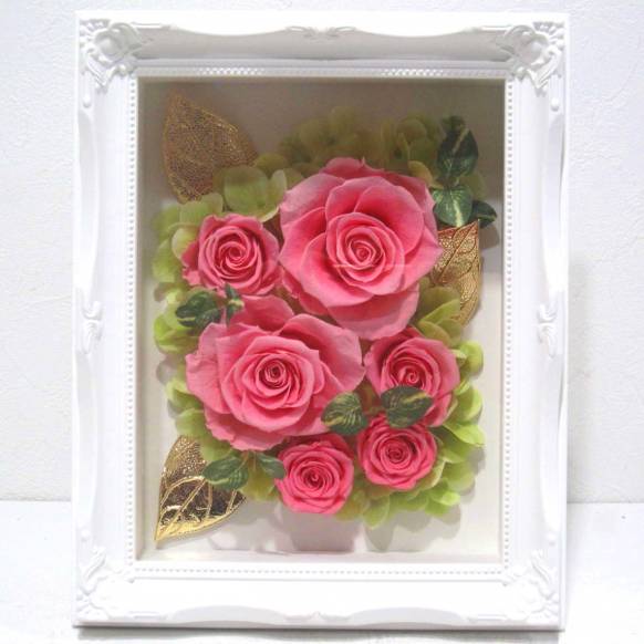 《Preserved Flower》Renaissance Frame L((Pink) ｜花キューピット・ お取り寄せフラワーギフト